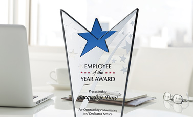 Engraved Crystal Retirement Plaques & Awards - DIY Awards