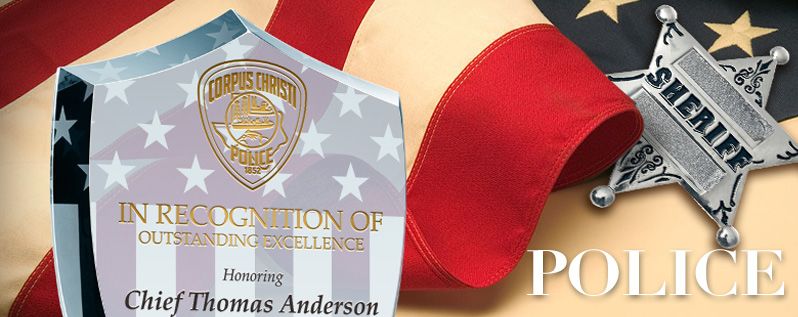 Unique Police/Sheriff Plaques with Sample Wording Ideas | DIY Awards