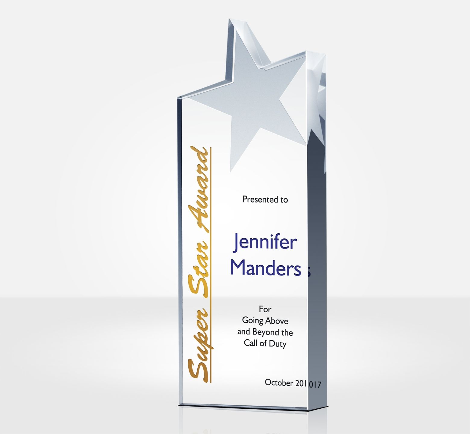Personalized Rising Star Award For Employees - DIY Awards