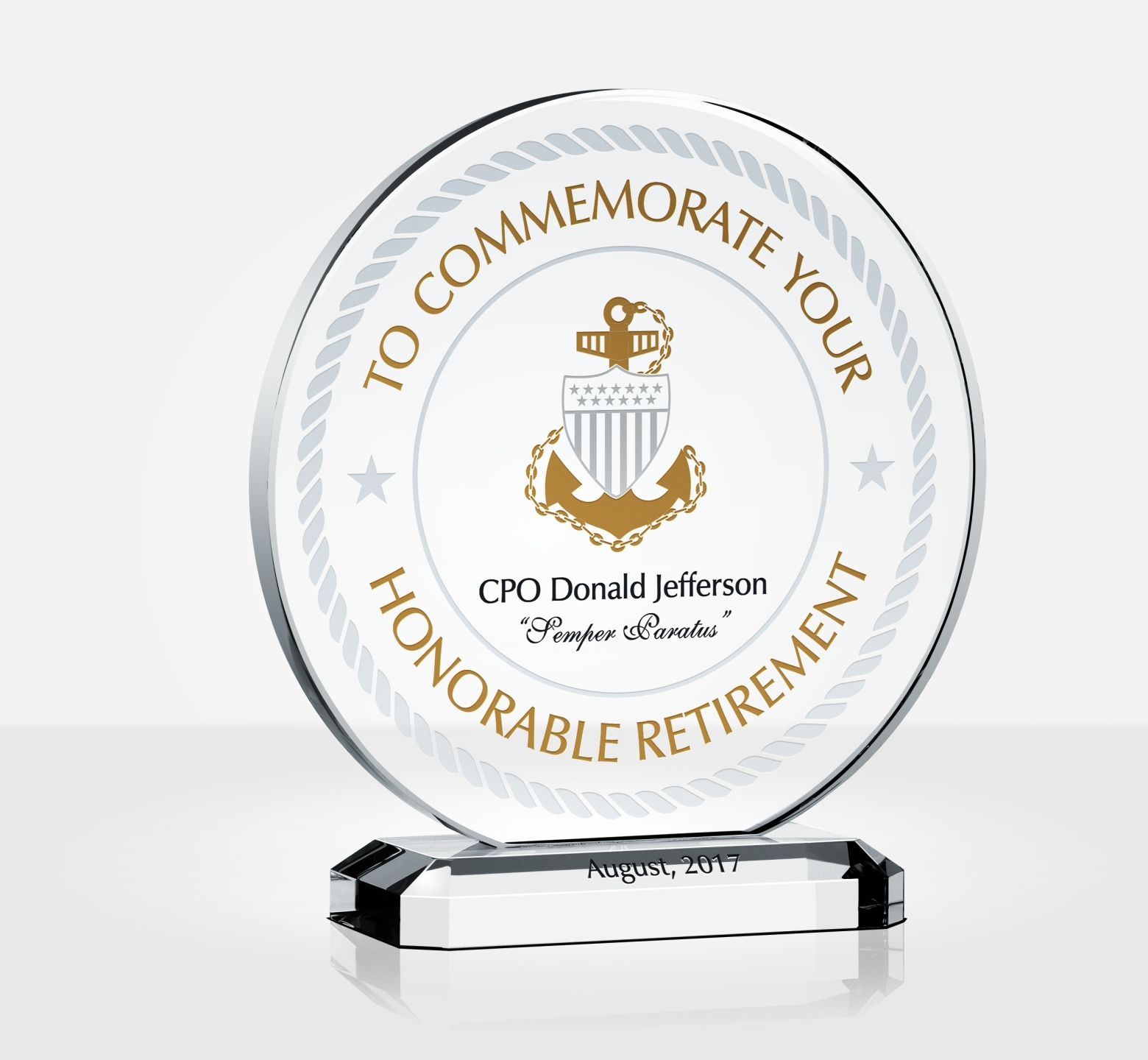 USCG Commemorative Plaque - DIY Awards