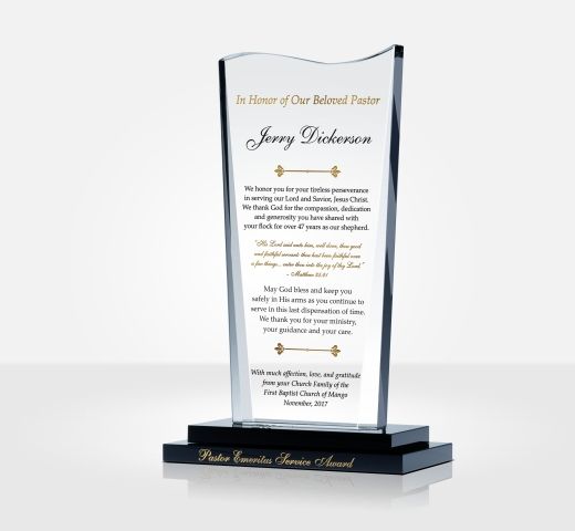 Wave Pastor Retirement Gift - DIY Awards