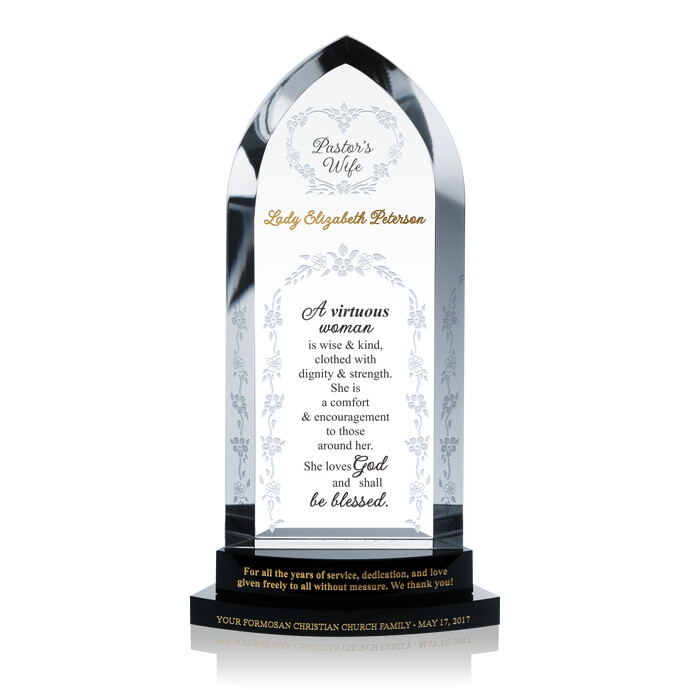 Pastor Wife Scripture Plaque | DIY Awards
