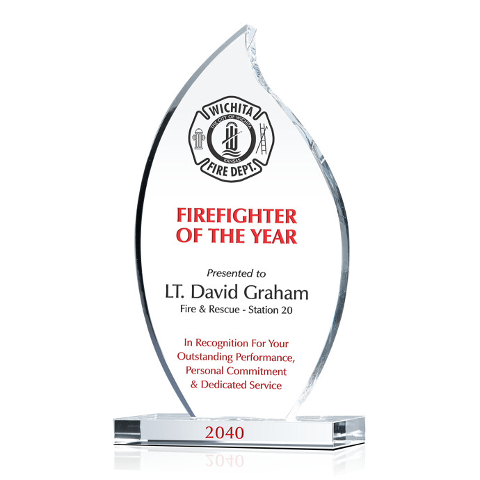 Firefighter of the Year Award Plaque | DIY Awards