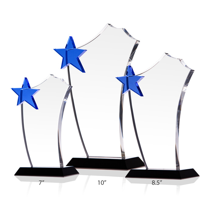 Blue Star Sail Award Plaques | DIY Awards