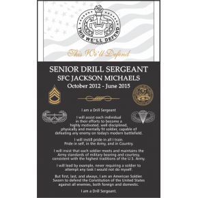 Army Appreciation Plaques and Wording Samples - DIY Awards