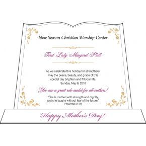 Pastor Wife Appreciation Gift Plaque - DIY Awards