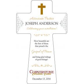 Gift Cross for Pastor Installation - DIY Awards
