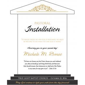 Pastor Installation Gift Plaque | DIY Awards