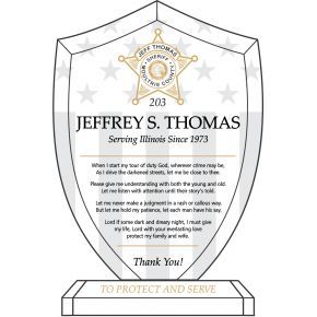 Sheriff's Prayer Plaque - DIY Awards