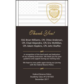 Police Academy Graduation Plaque | DIY Awards