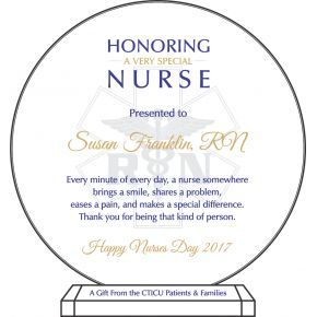 Nurse Appreciation Gift Plaque - DIY Awards