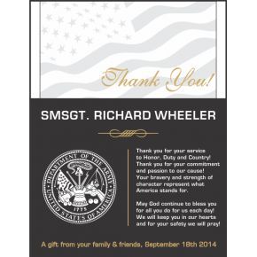 Army Thank You Plaques and Appreciation Quotes - DIY Awards
