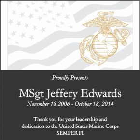 Marine Corps Appreciation Plaques and Wording Samples - DIY Awards