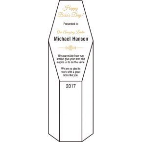 Custom Boss of the Year Gift Plaque - DIY Awards