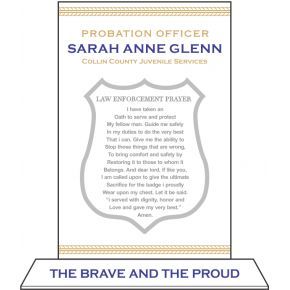 Law Enforcement Oath Plaque - DIY Awards