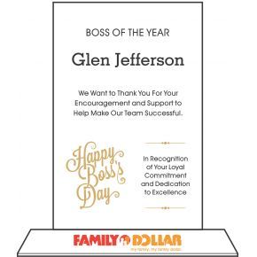 Happy Boss's Day Plaque - DIY Awards