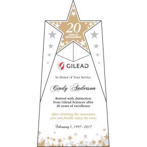 Star Length of Service Awards - DIY Awards